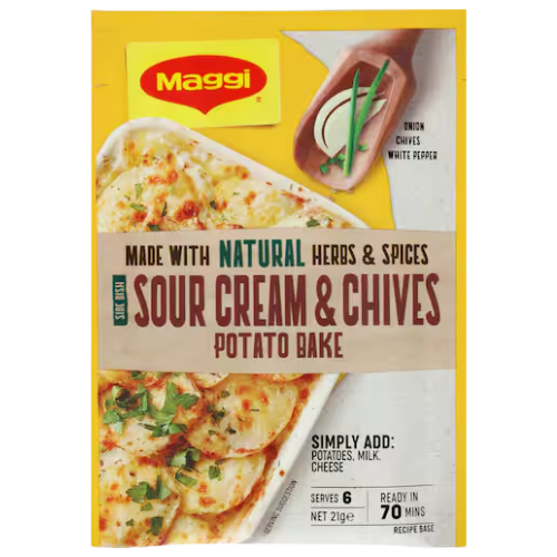 Maggi Side Dish Potato Bake Sour Cream & Chives 21g - | The Meat Box